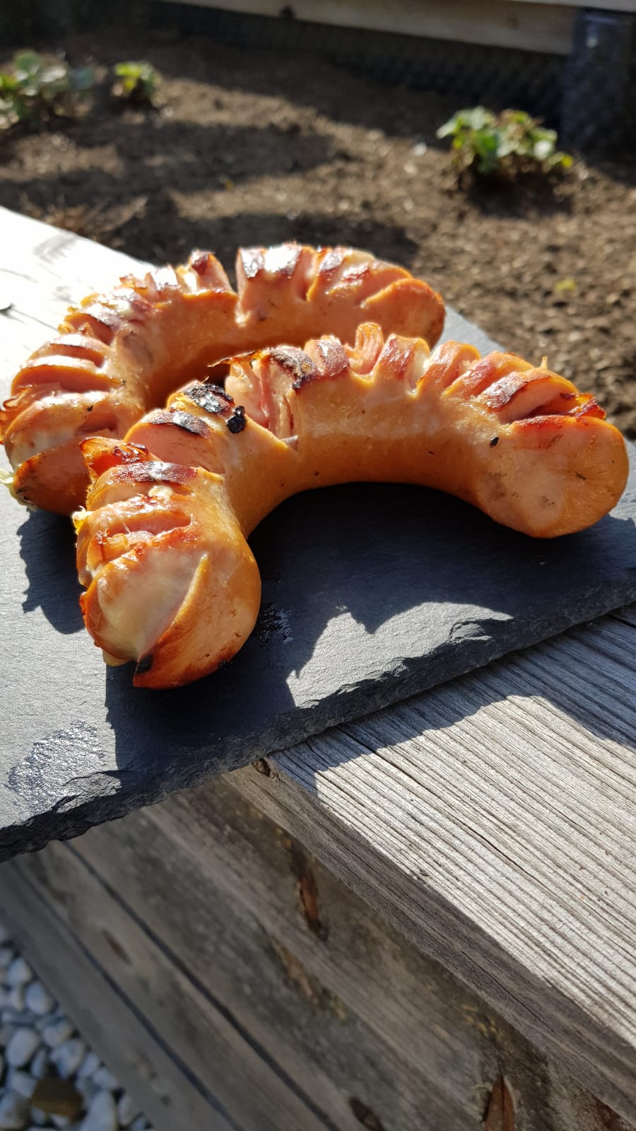 Gegrillte gefüllte Knacker - Weibsi bäckt!